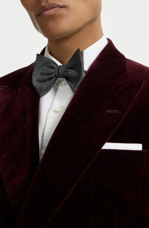 Brunello Cucinelli Cashmere And Silk Lightweight Flannel Bow Tie