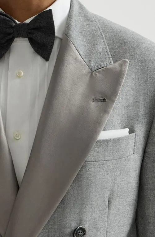 Brunello Cucinelli Sea Island Cotton Twill Pocket Square For Tuxedo