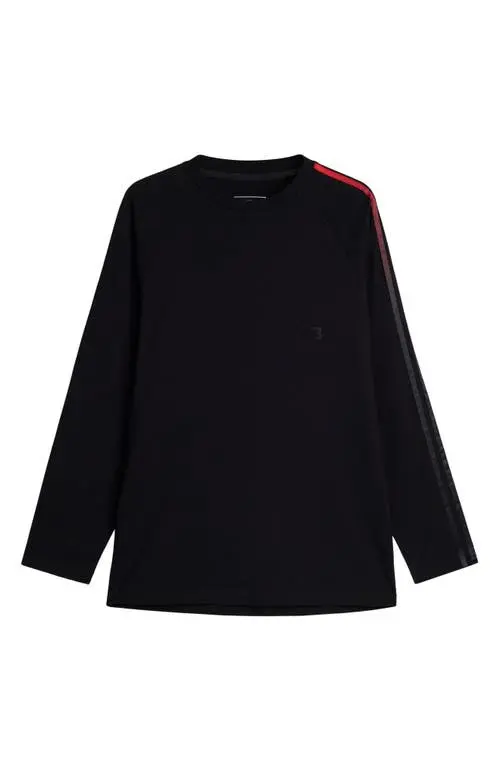 Y3 Oversize Gradient Stripe Cotton Jersey T-shirt - Black