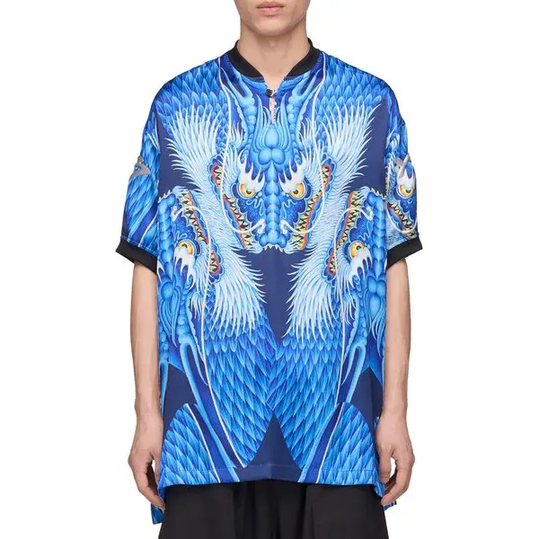 Y3 Satin Dragon Graphic Jersey - Multicolour
