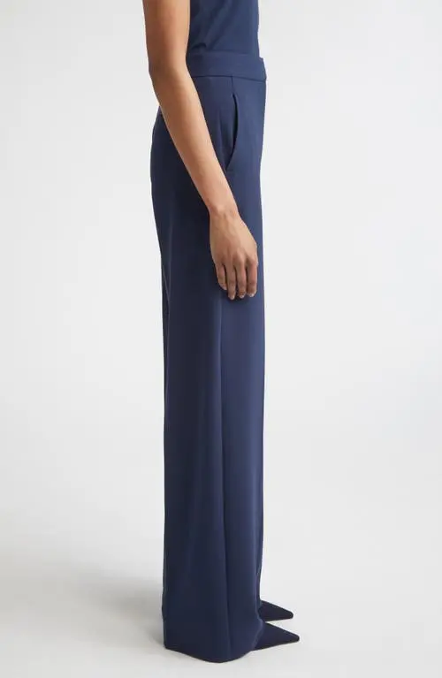 St. John Lydia Pleated Lightweight Stretch Cady Trousers
