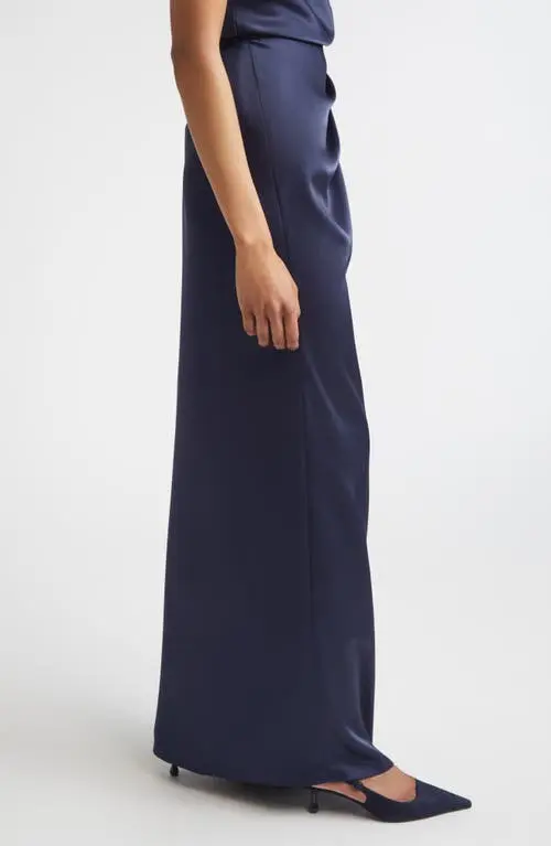 St. John Penelope Liquid Satin Maxi Skirt