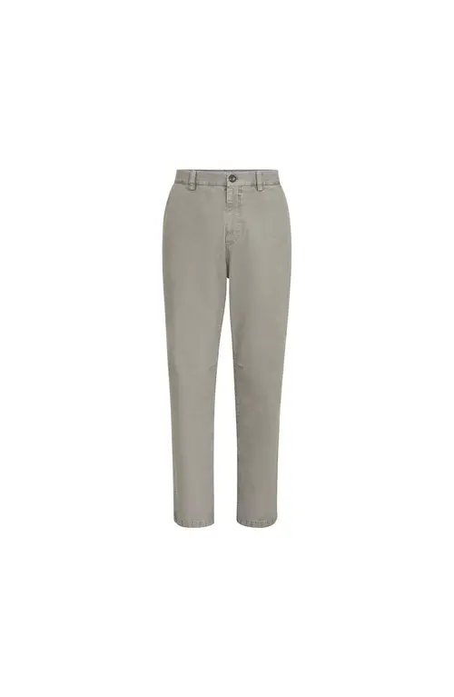 Brunello Cucinelli Peached Cotton Gabardine Trousers - Mud