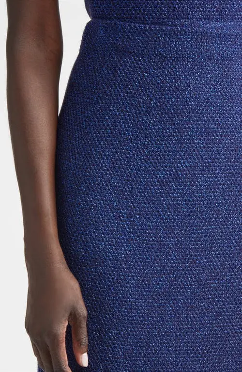 St. John Margo Legacy Crepe Knit Midi Skirt