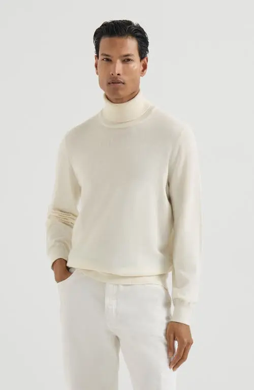 Brunello Cucinelli Cashmere Turtleneck Sweater - Panama