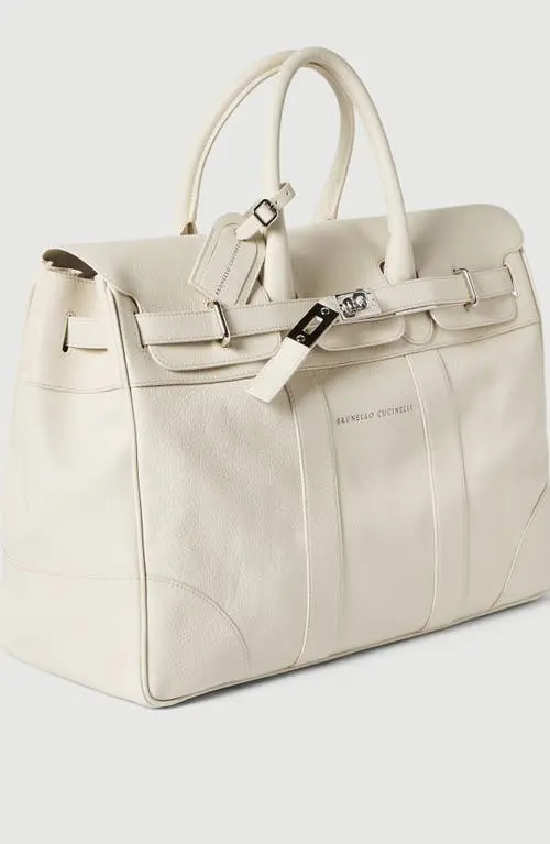 Brunello Cucinelli Grained Calfskin Country Bag