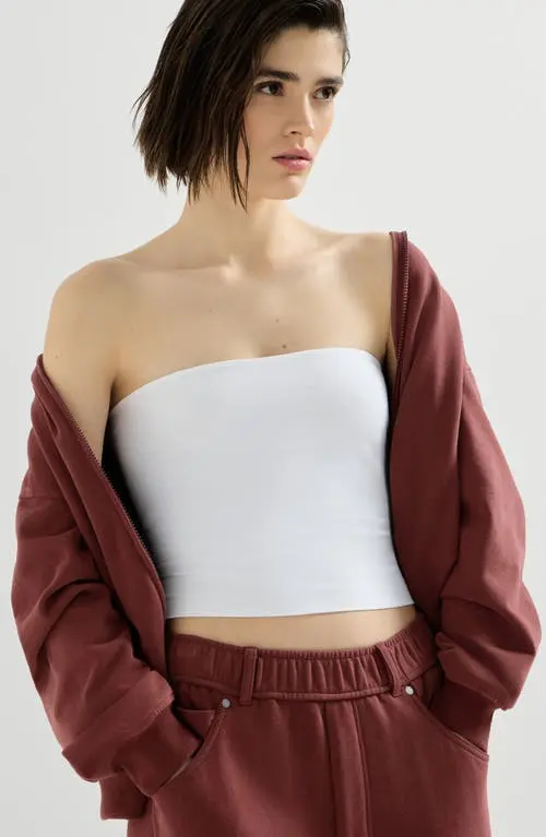 Brunello Cucinelli Stretch Cotton Jersey Bandeau Top