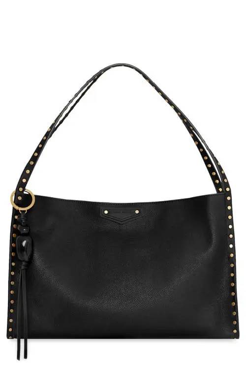 Rebecca Minkoff Dylan Studded Leather Shoulder Bag - Black