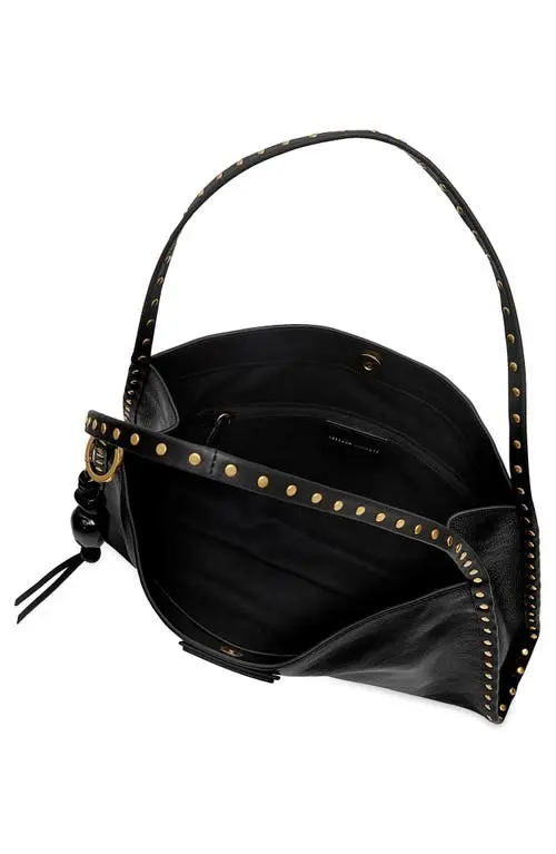 Rebecca Minkoff Dylan Studded Leather Shoulder Bag - Black
