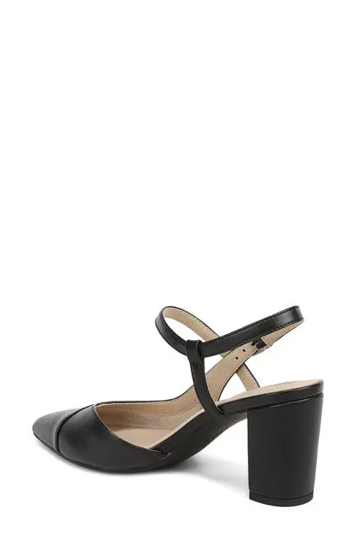 LIFESTRIDE Raelynn Slingback D'orsay Pointed Toe Pump With Block Heel - Black