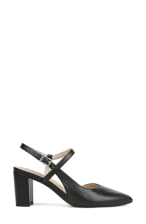 LIFESTRIDE Raelynn Slingback D'orsay Pointed Toe Pump With Block Heel - Black