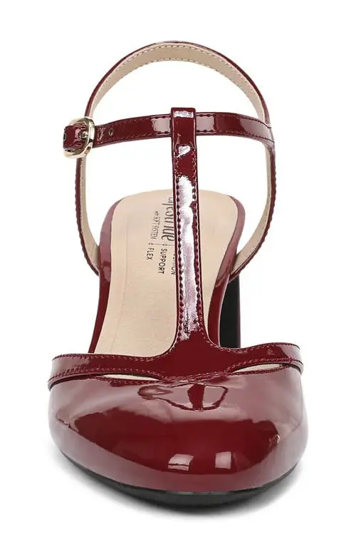 LIFESTRIDE Toni Ankle Strap Pump - Dark Cherry