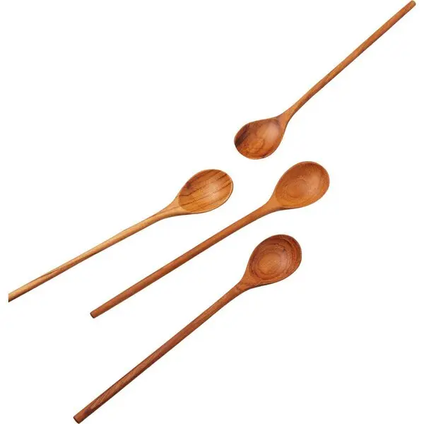 BE HOME Teak Thin Spoonsset Of 4 - Brown