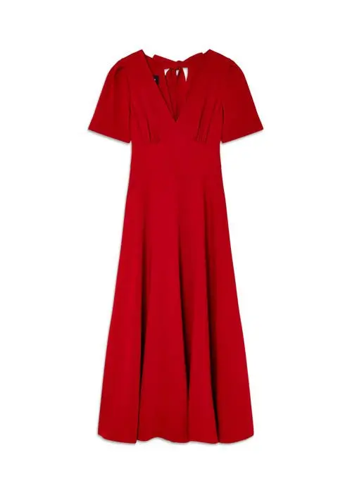 Whistles V-neck Panel Maxi Dress