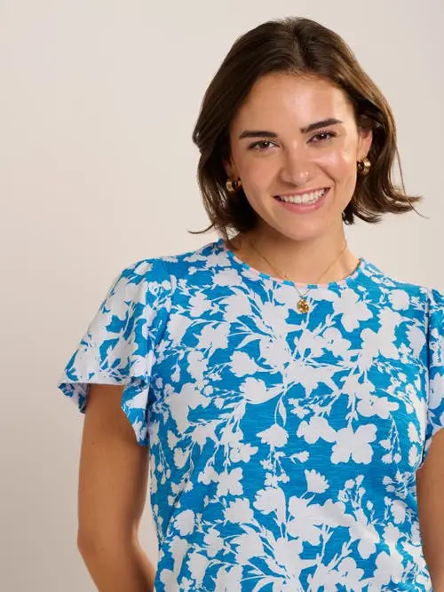 BRAKEBURN Ria Floral Print T-shirt