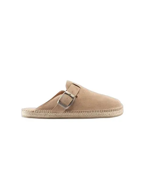 VISCATA Menuda Suede Espadrille Clogs - Camel