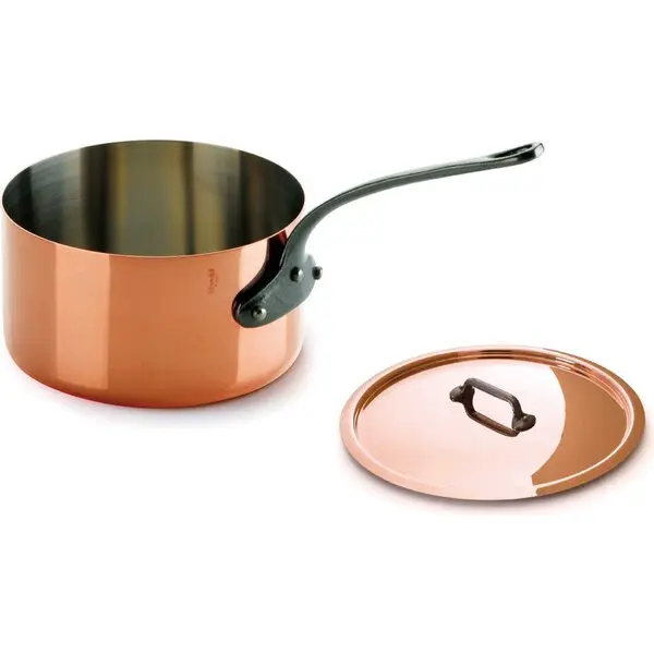 MAUVIEL M'150 Ci Saucepan With Cast Iron Handle And Lid - Copper