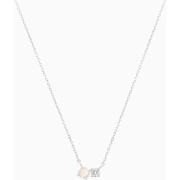 BEARFRUIT JEWELRY Brielle Dainty Pendant Necklace - Silver