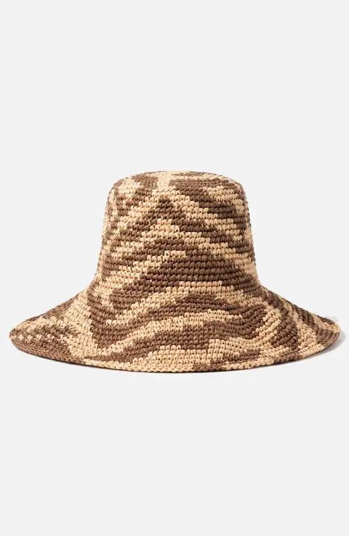 BRUNNA.CO The Zenda Wide Brim Raffia Rancher Hat - Brown
