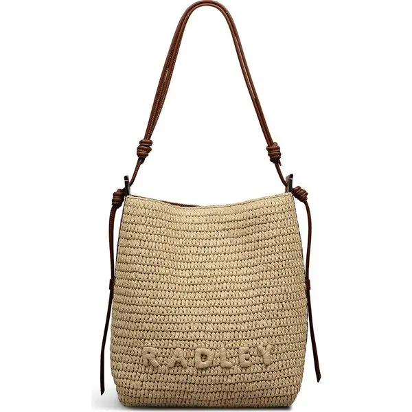 RADLEY The Camdenraffia Open Top Shoulder Bag - Natural