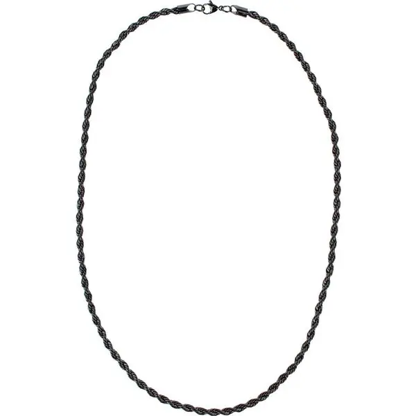 Trafalgar Barrett Braided Metal Necklace - Black