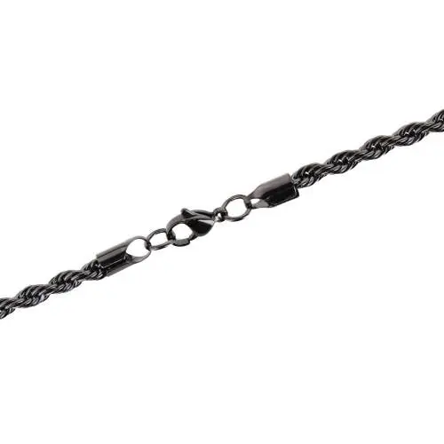 Trafalgar Barrett Braided Metal Necklace - Black