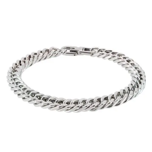 Trafalgar Lockwood Metal Link Bracelet - Silver