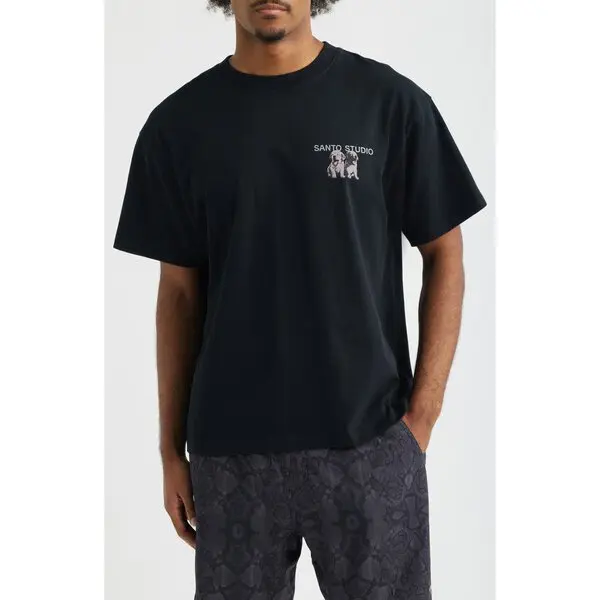 SANTO STUDIO Thugs Need Hugs Graphic - Black