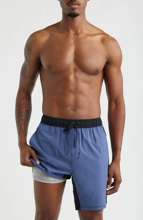 SANTO STUDIO Tempo Wordmark Performance Drawstring Shorts