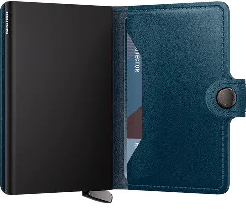 SECRID Premium Miniwallet+ Emboss Lines - Teal