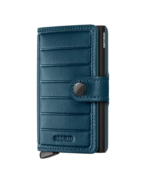 SECRID Premium Miniwallet+ Emboss Lines - Teal