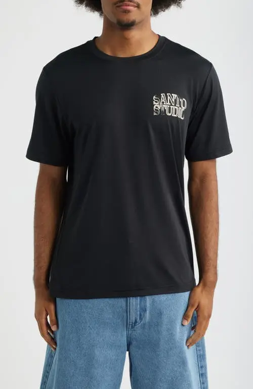 SANTO STUDIO True Tech Graphic T-shirt - Black