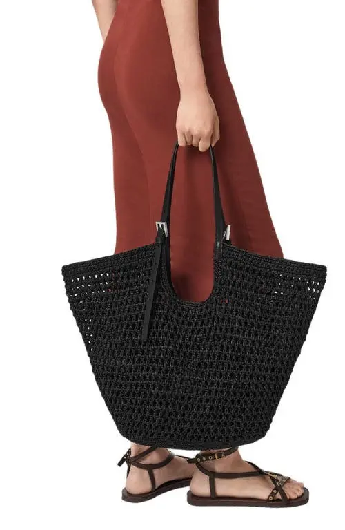 ALLSAINTS Ara Cotton Tote - Black
