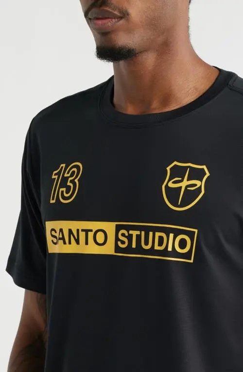 SANTO STUDIO Santo Futbol Tech Logo Graphic T-shirt