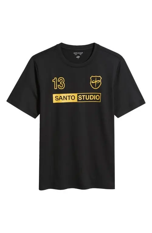 SANTO STUDIO Santo Futbol Tech Logo Graphic T-shirt