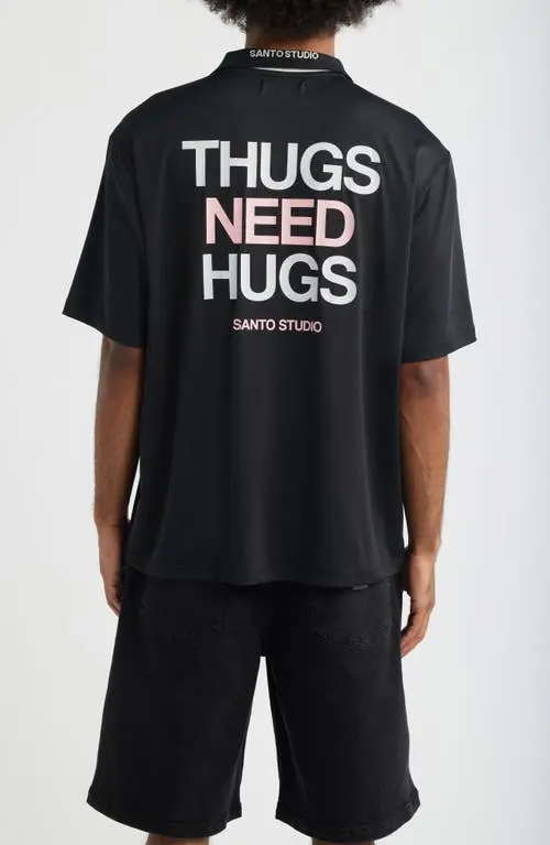 SANTO STUDIO Thugs Need Hugs Polo