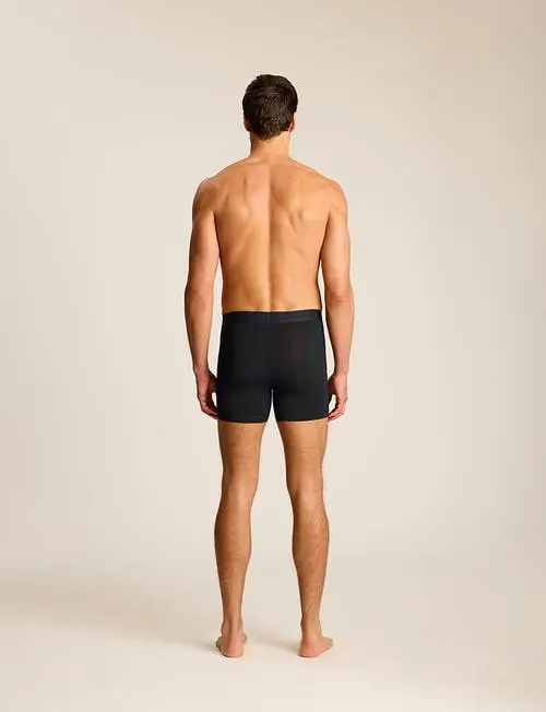 Commando Essential Modal Relaxed Boxer Brief With Fly - Black