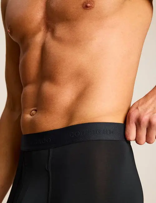 Commando Essential Modal Relaxed Boxer Brief With Fly - Black
