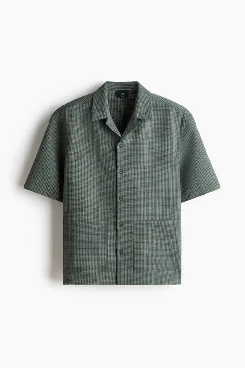 H&m Relaxed Fit Short-sleeved Resort Shirt