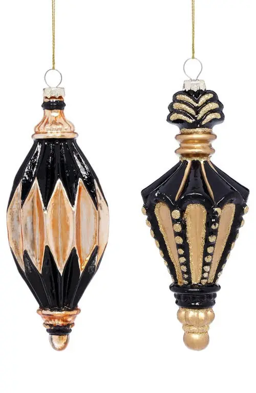 MARK ROBERTS Baroque Finial Ornament - Black
