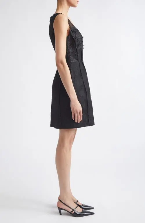 JASON WU Textured Fray Jacquard Mini Dress