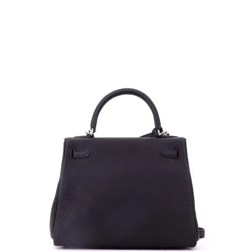 Hermès Kelly Handbag Togo With Palladium Hardware 25