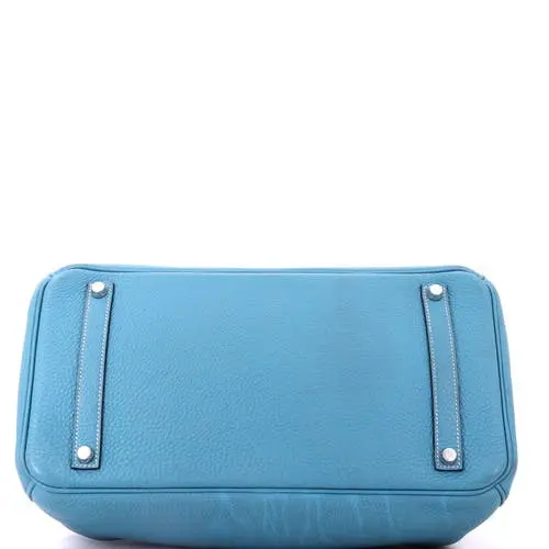 Hermès Birkin Handbag Togo With Palladium Hardware 35 - Blue
