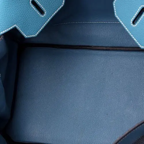 Hermès Birkin Handbag Togo With Palladium Hardware 35 - Blue