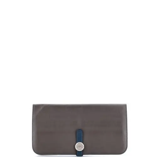 Hermès Dogon Recto Verso Wallet Leather - Grey