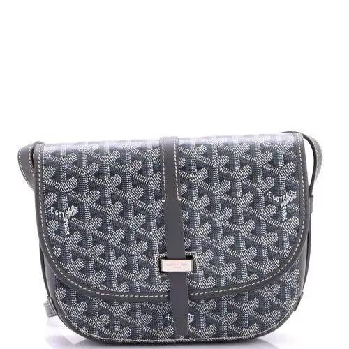 Goyard Belvedere Ii Messenger Bag Coated Canvas Pm - Grey