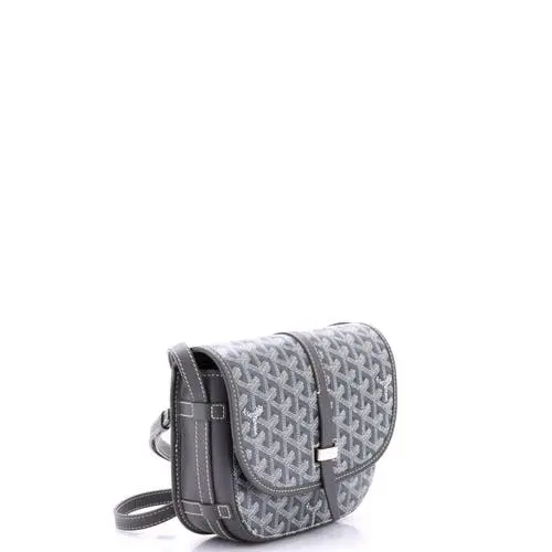 Goyard Belvedere Ii Messenger Bag Coated Canvas Pm - Grey