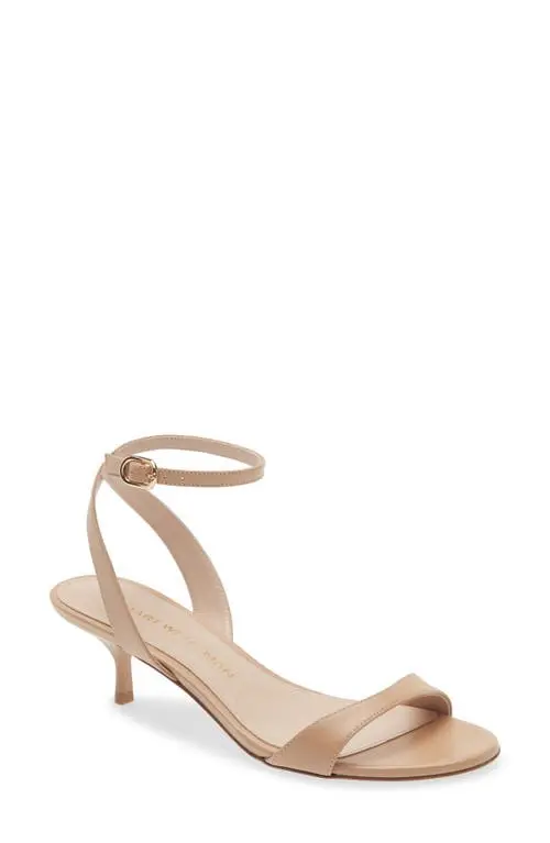 STUART WEITZMAN Kellie Ankle Strap Sandal - Adobe