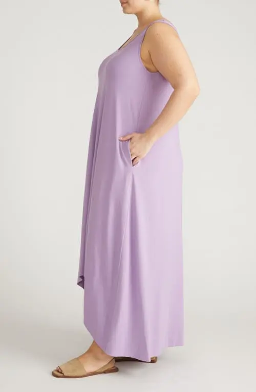 Universal Standard Athena Divine Sleeveless High-low Maxi Dress - Spring Iris Purple