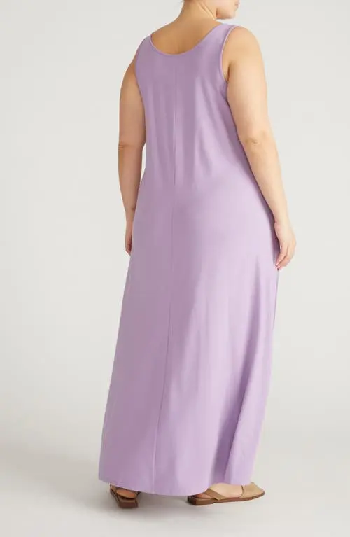 Universal Standard Athena Divine Sleeveless High-low Maxi Dress - Spring Iris Purple